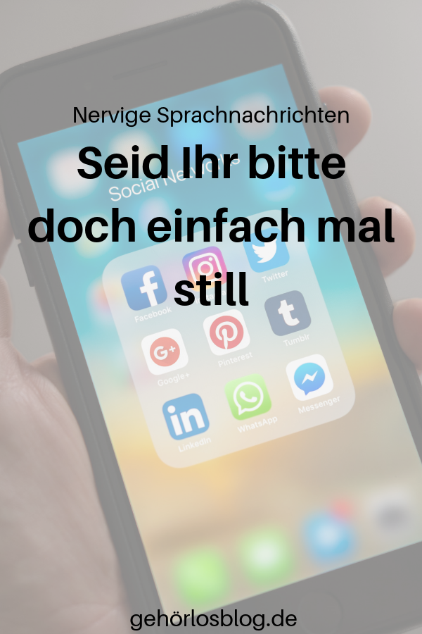 Seid Ihr bitte einfach mal still » Gehörlosblog - Mit den Augen sehen ...